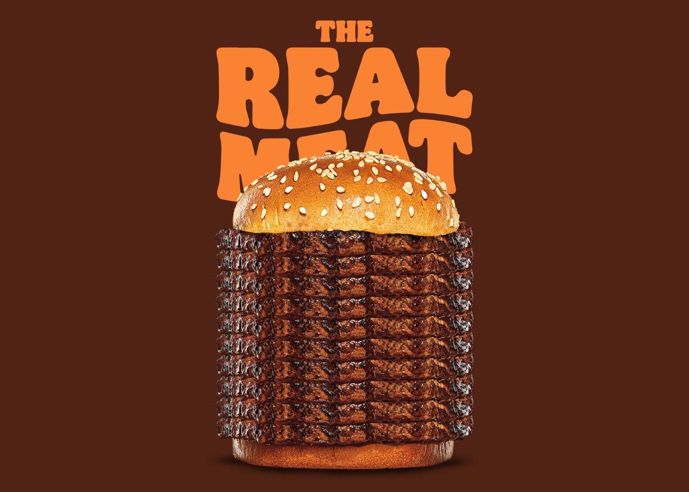 Burger King TH's 'Real Meat Burger' Has Up to 100 Patties