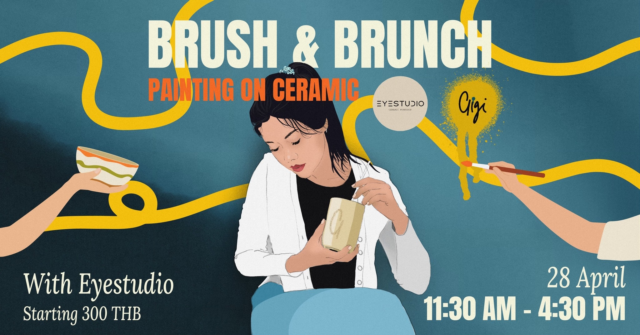 Brush & Brunch: Ceramic Painting with… | The Beat Bangkok