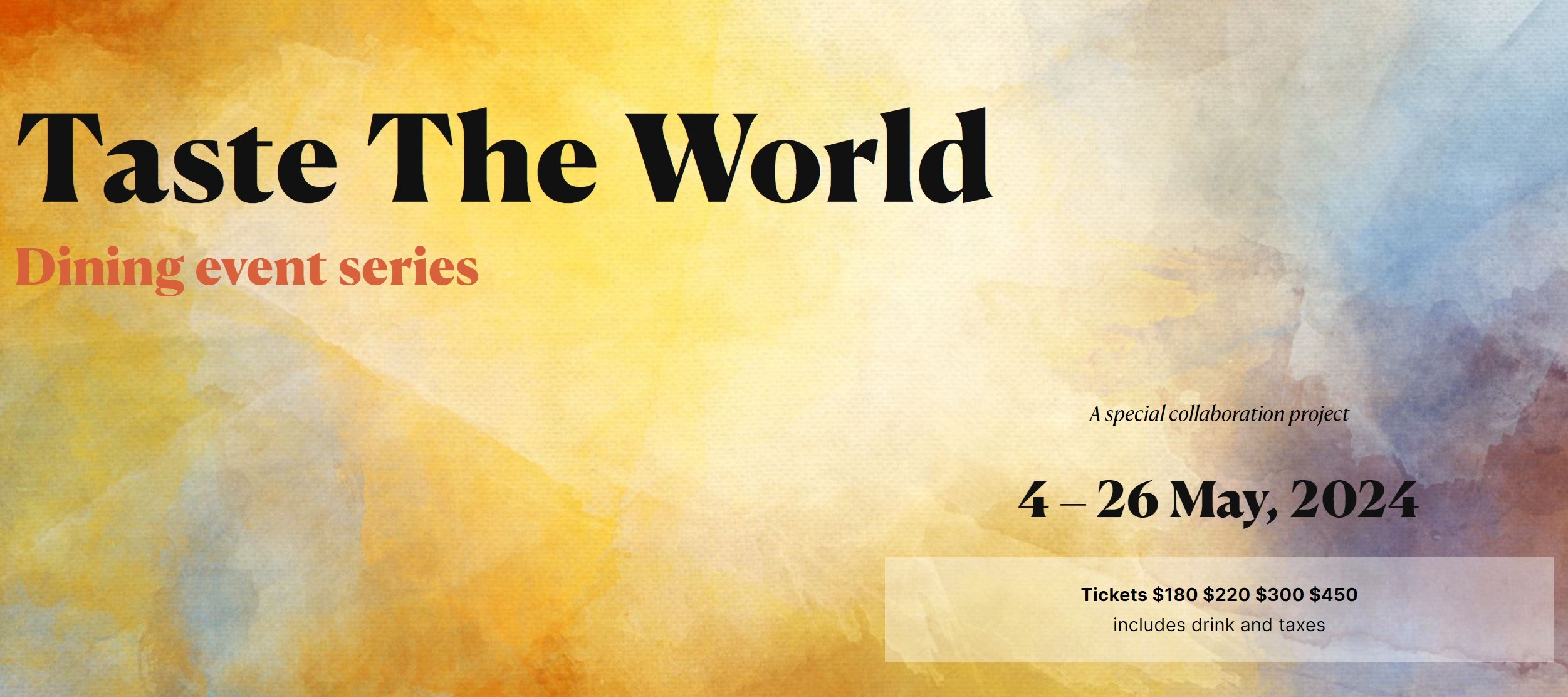 Taste The World Dining Event Series… | The Beat Singapore