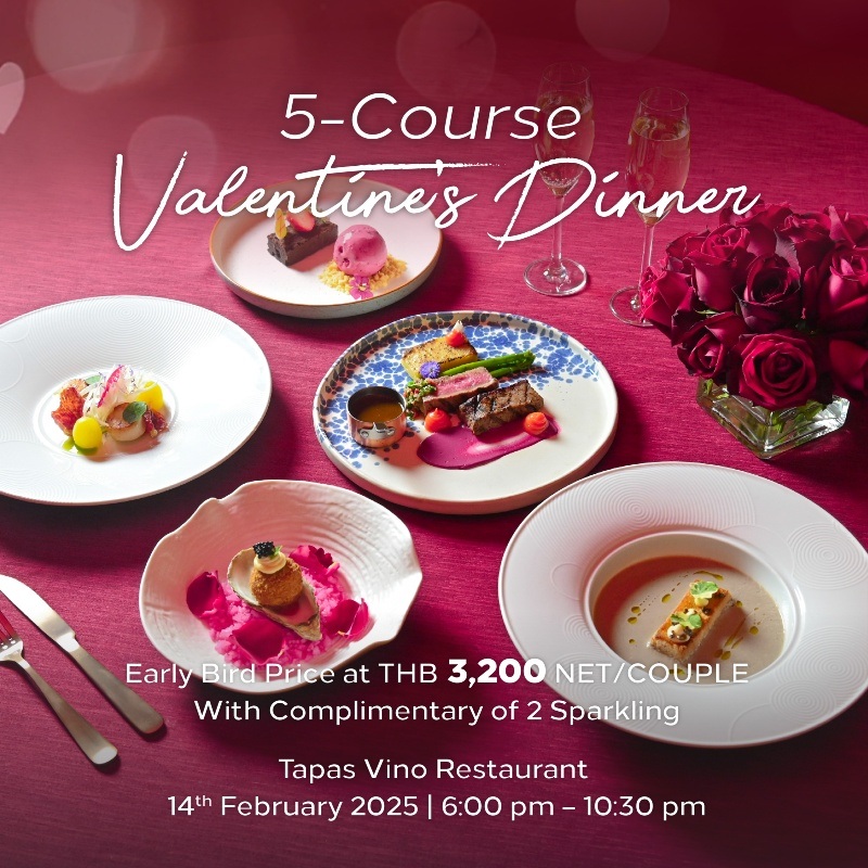 5-Course Valentine's Dinner at Tapas Vino | The Beat Bangkok