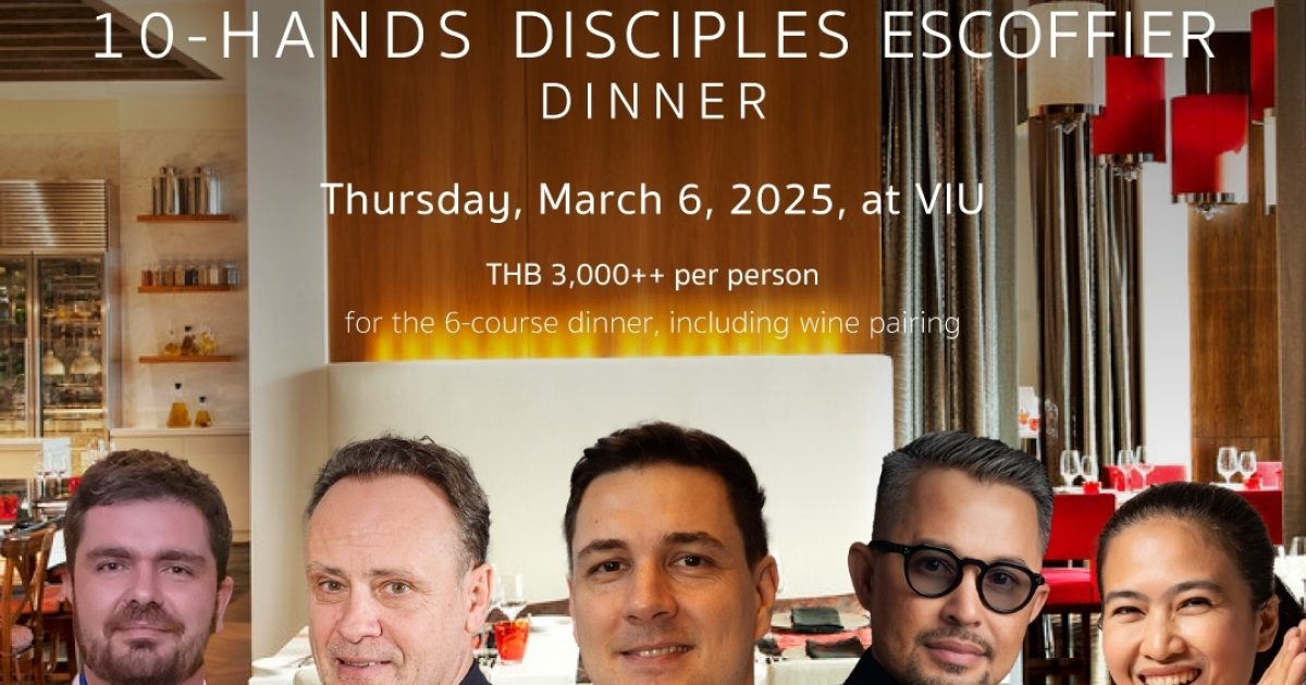 10-Hands Disciples Escoffier Dinner at… | The Beat Bangkok