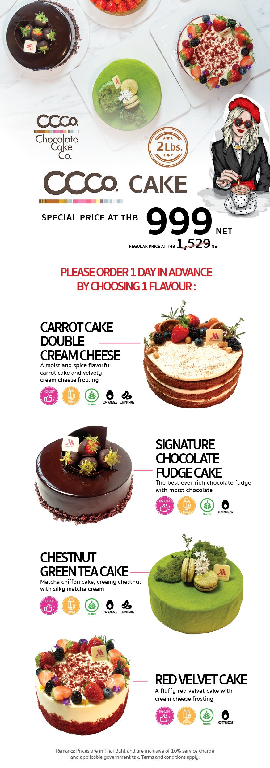 CCco. Cake Special Price at THB999 | The Beat Bangkok