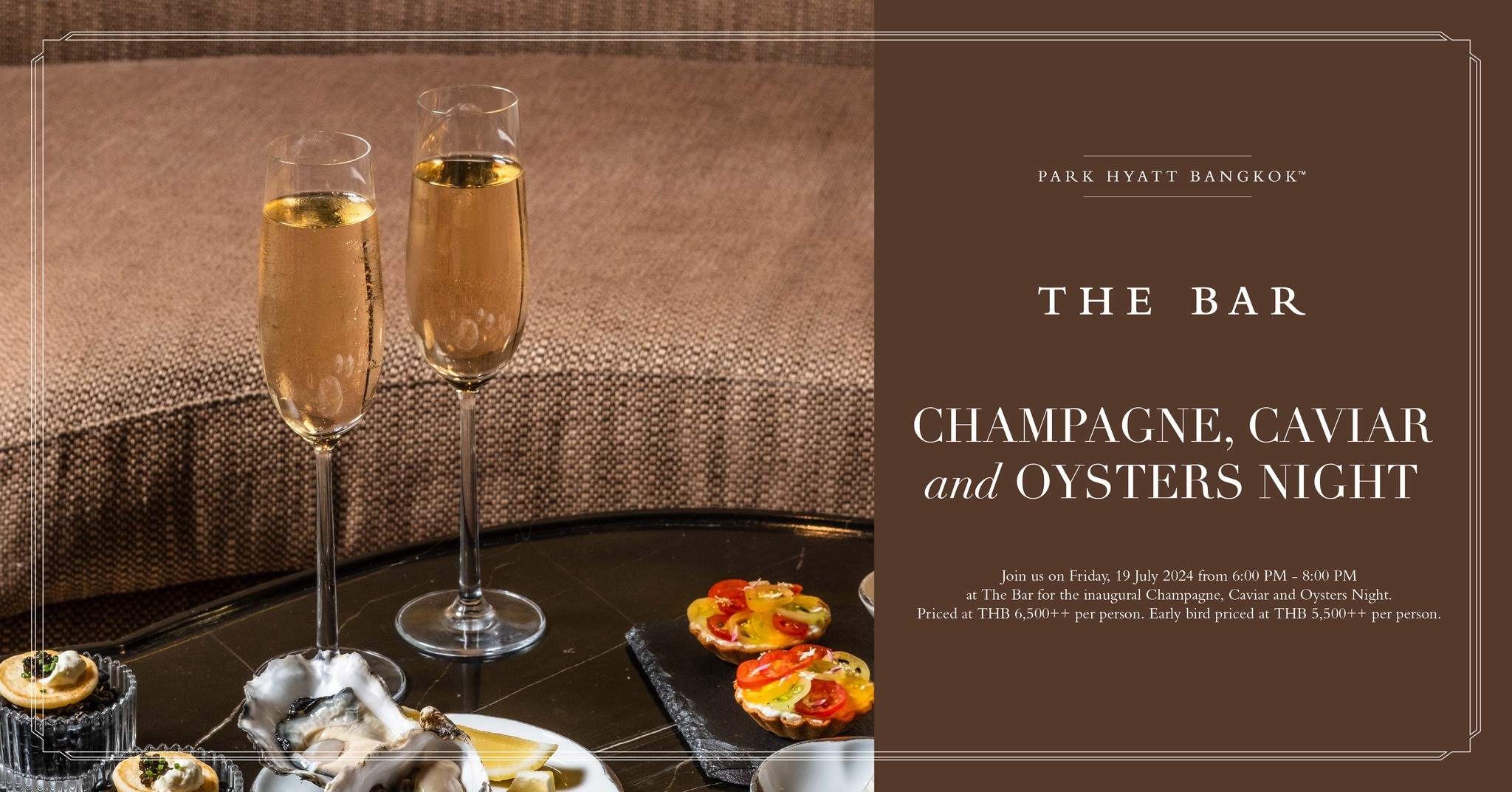 Champagne, Caviar and Oysters Night at… | The Beat Bangkok