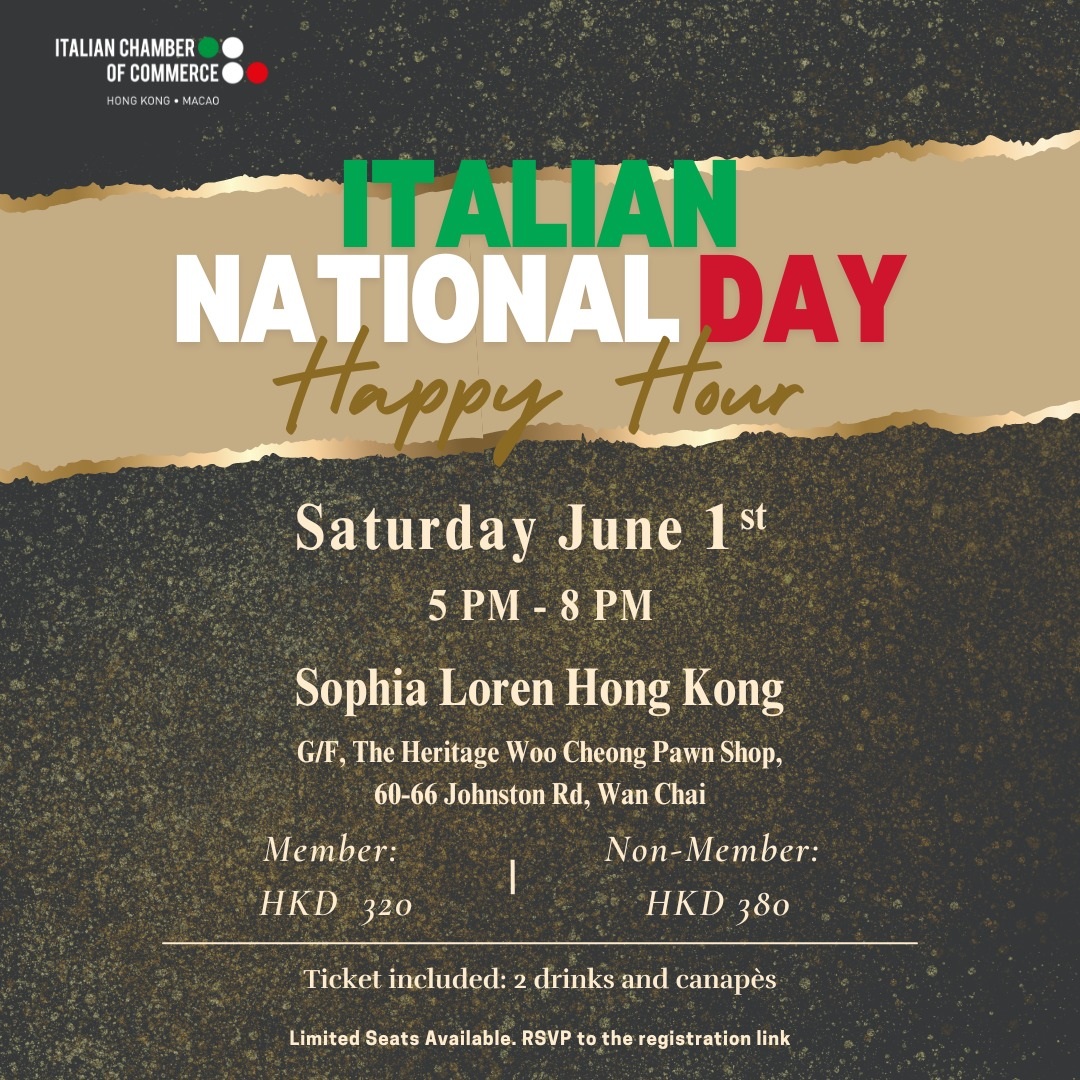 Italian National Day Happy Hour 2024 | The Beat Hong Kong