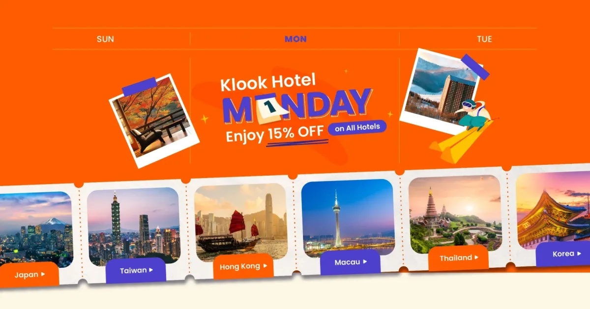Klook Hotel Monday: 15% Off on Global… | The Beat Hong Kong