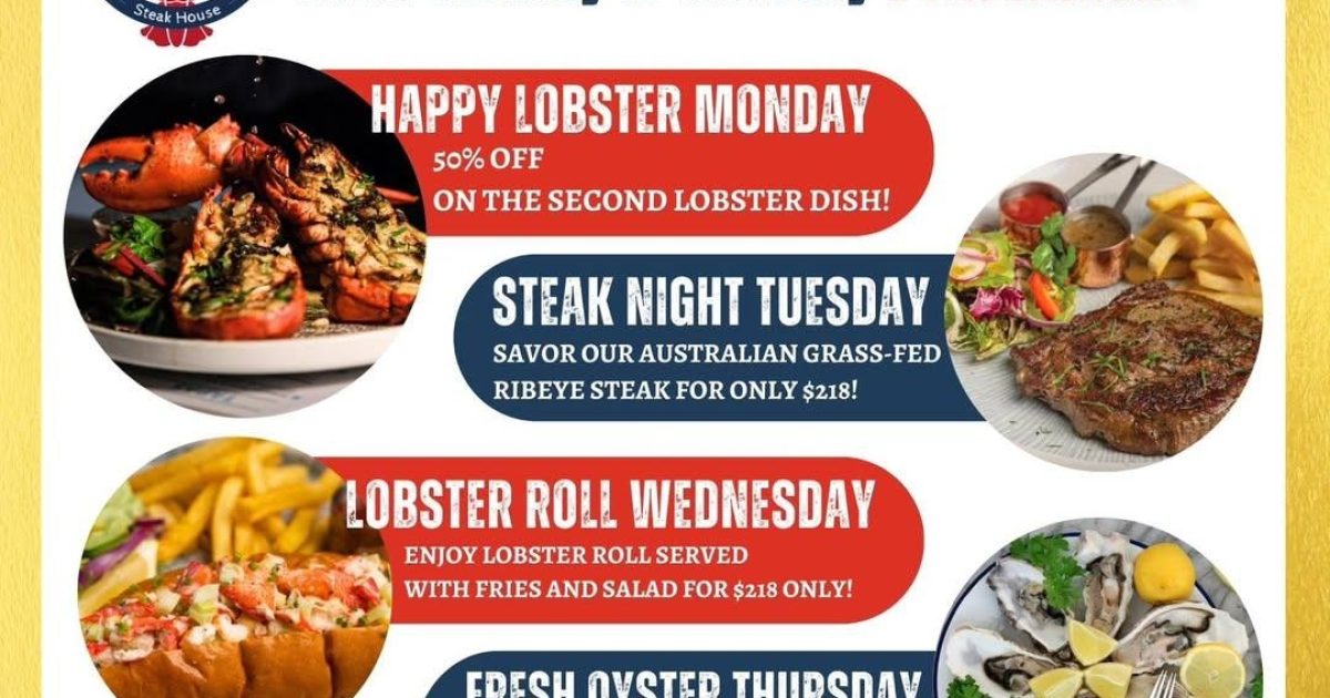 Lobster Shack Weekly Specials: 50% Off… | The Beat Hong Kong