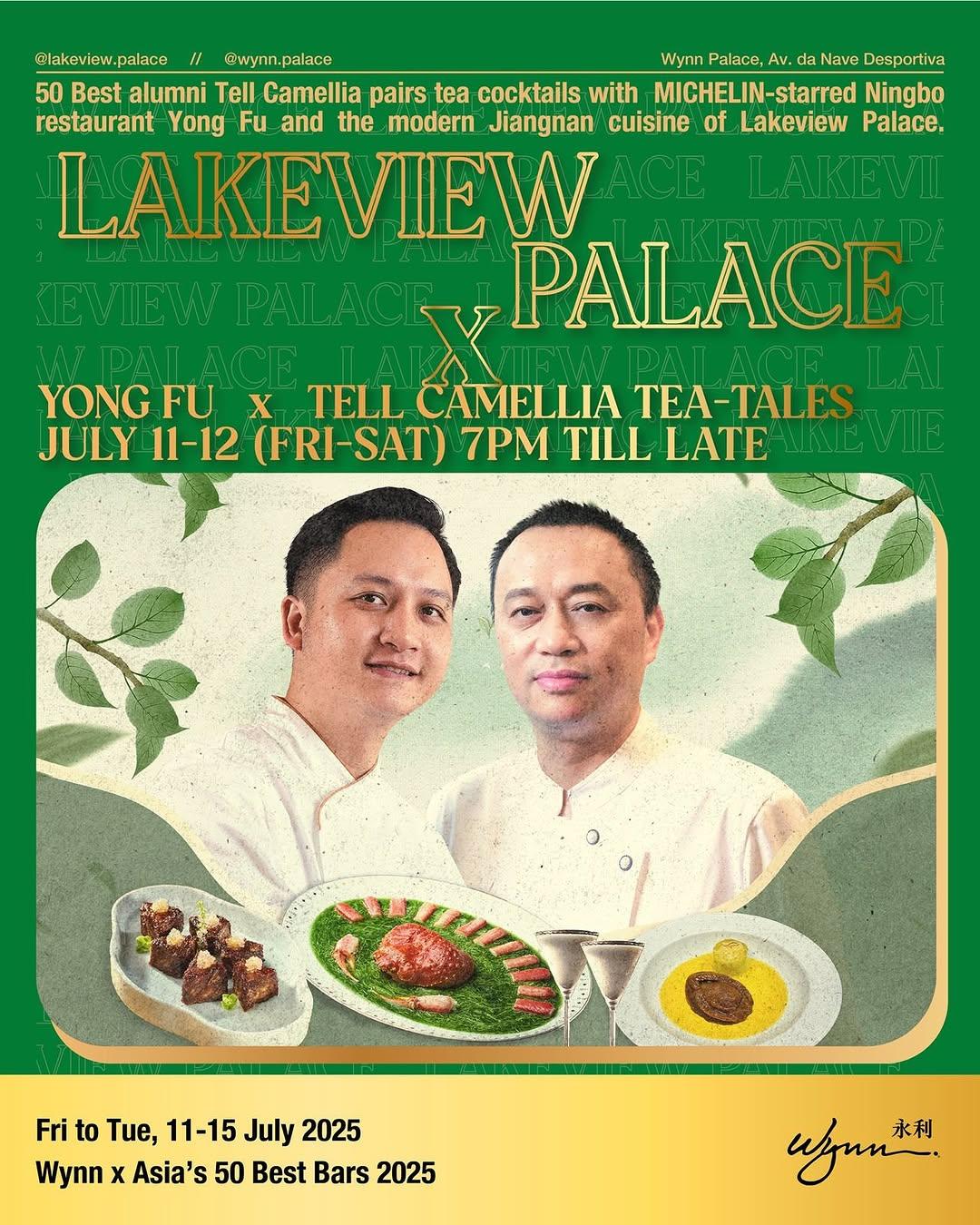 Lakeview Palace x Yong Fu x Tea Cocktails… | The Beat Macau