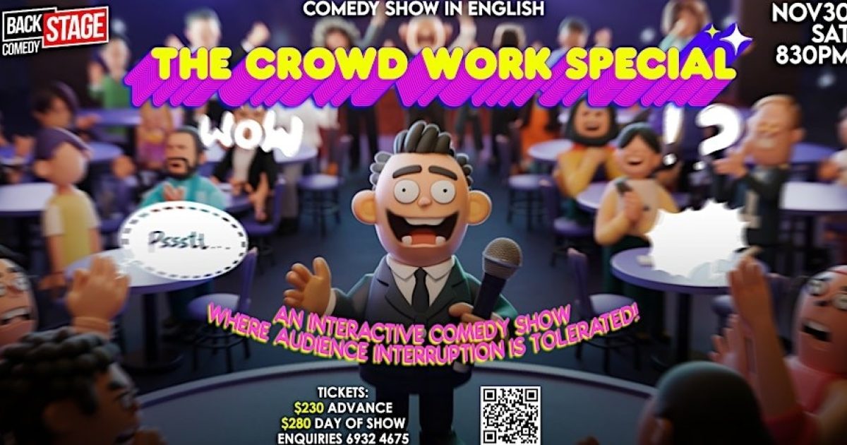 Backstage Comedy Presents: The Crowd… | The Beat Hong Kong