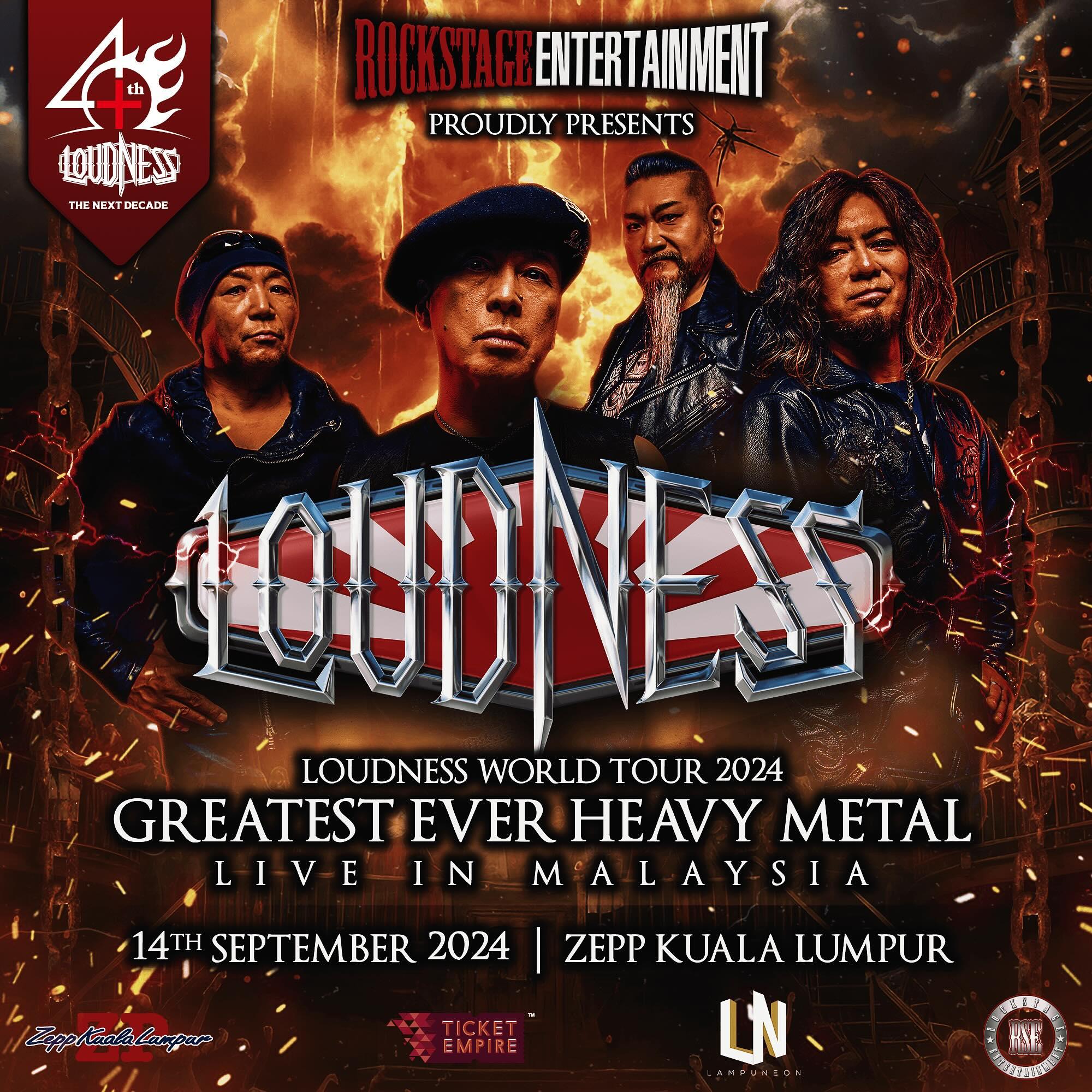 Loudness World Tour 2024 Kuala Lumpur