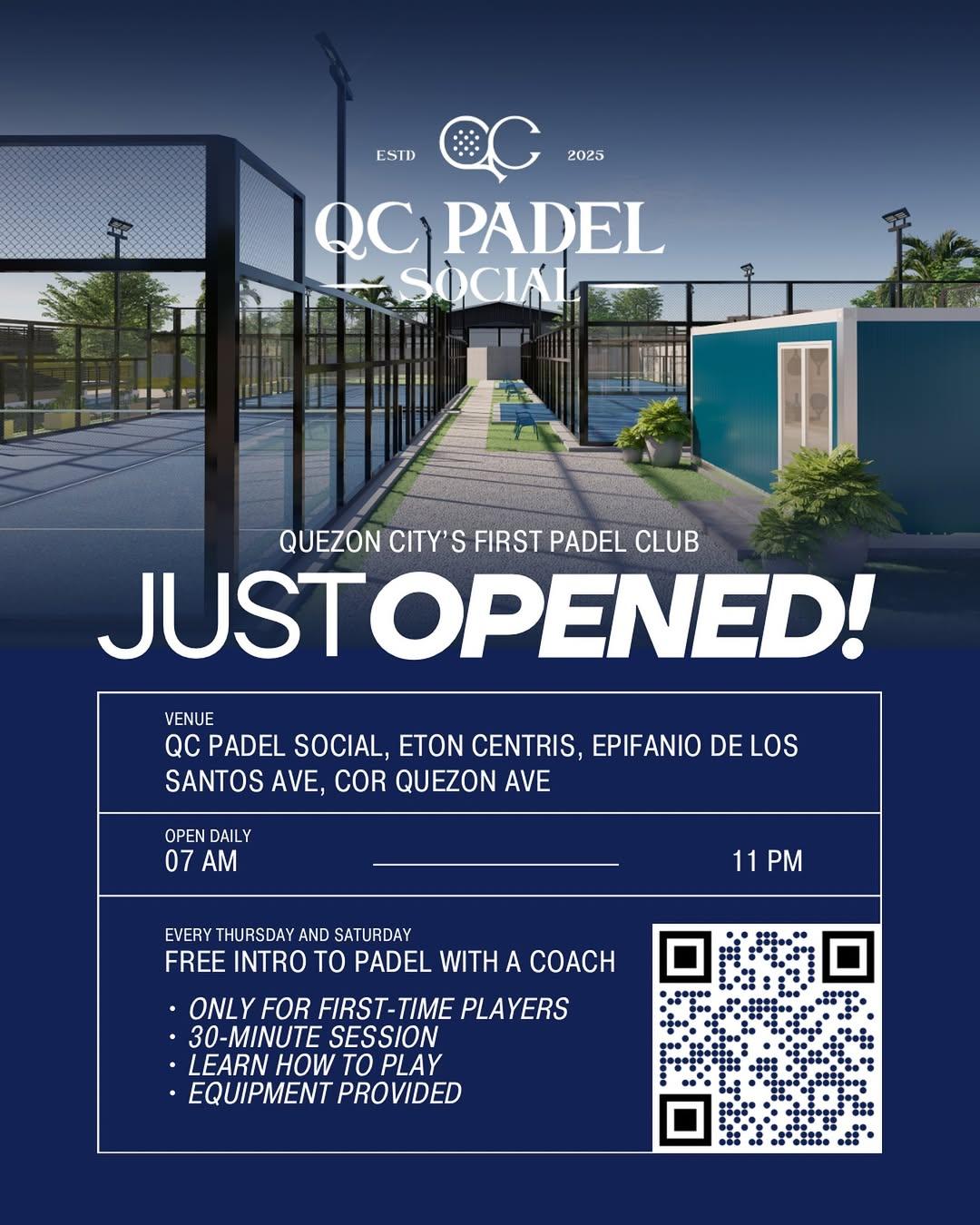 QC Padel Social - FREE 30-minute Padel… | The Beat Manila