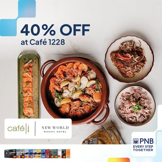 40% OFF at Café 1228 x PNB Credit Card | The Beat Manila