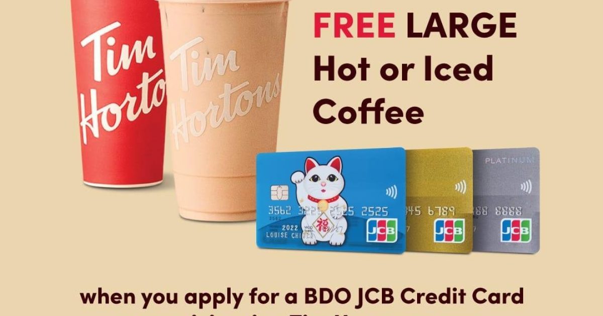 Tim Hortons x BDO - FREE Large Hot or… | The Beat Manila