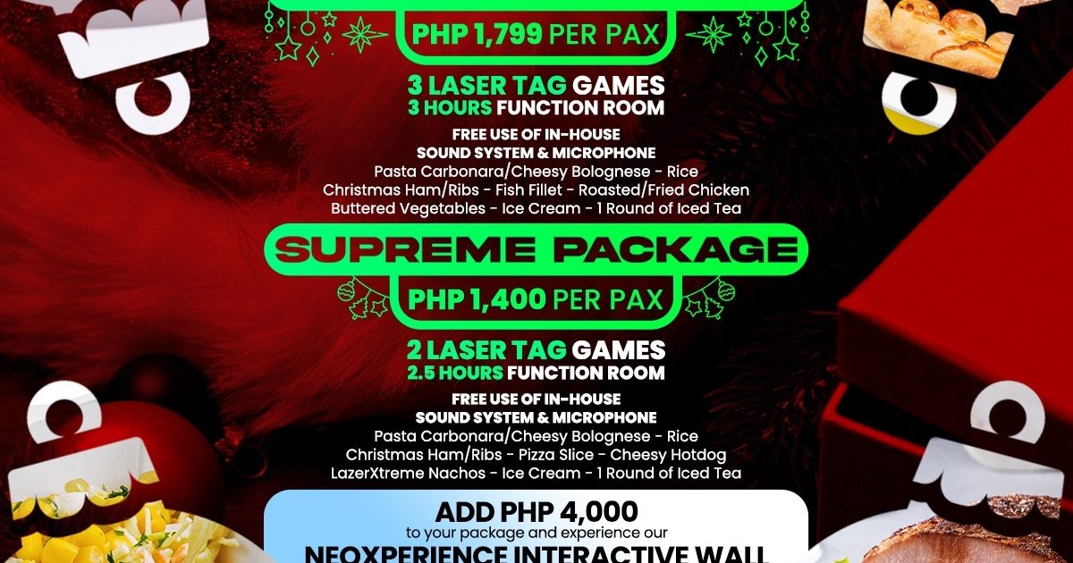 LazerXtreme Christmas Packages (2024) | The Beat Manila