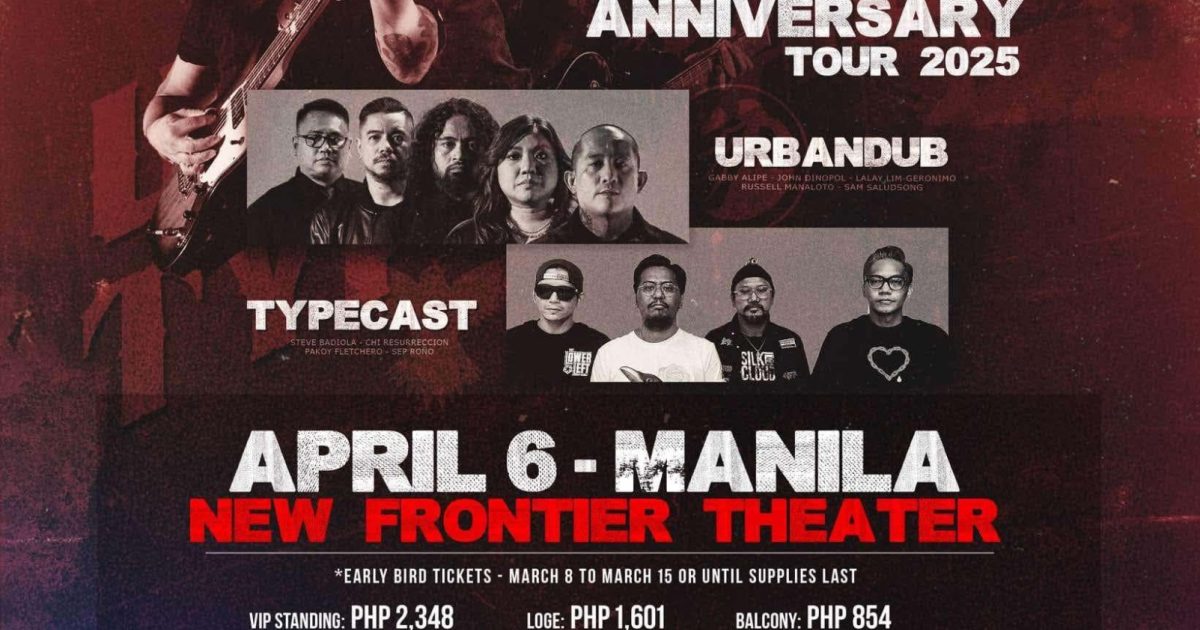 URBANDUB x Typecast 25th Anniversary Tour | The Beat Manila