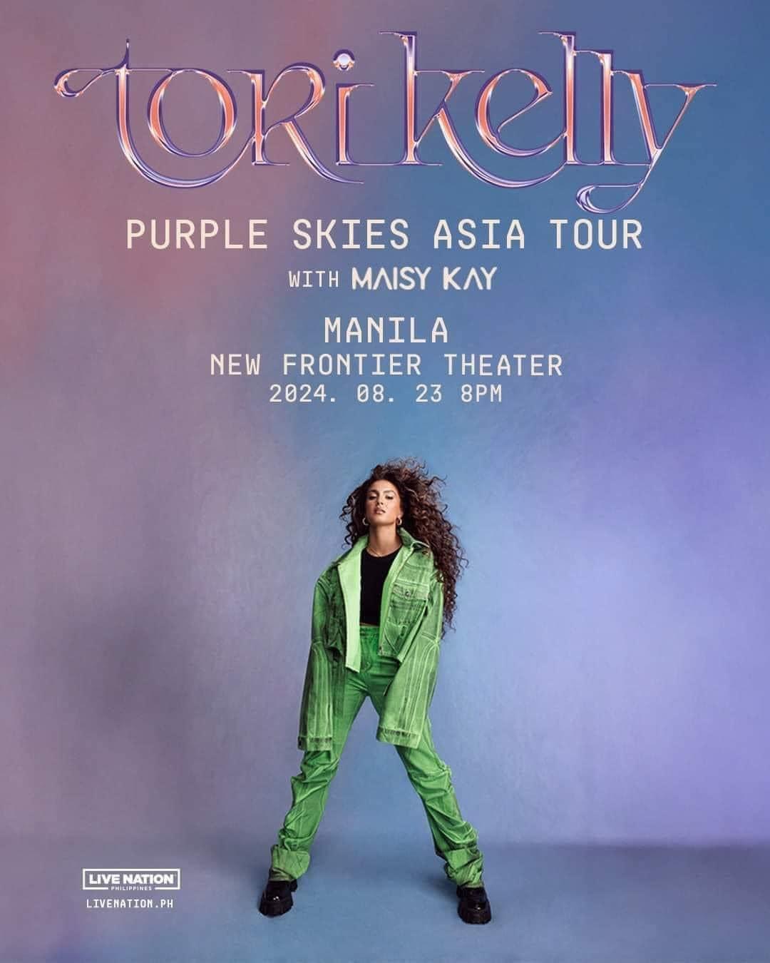 TORI KELLY: PURPLE SKIES ASIA TOUR IN… | The Beat Manila