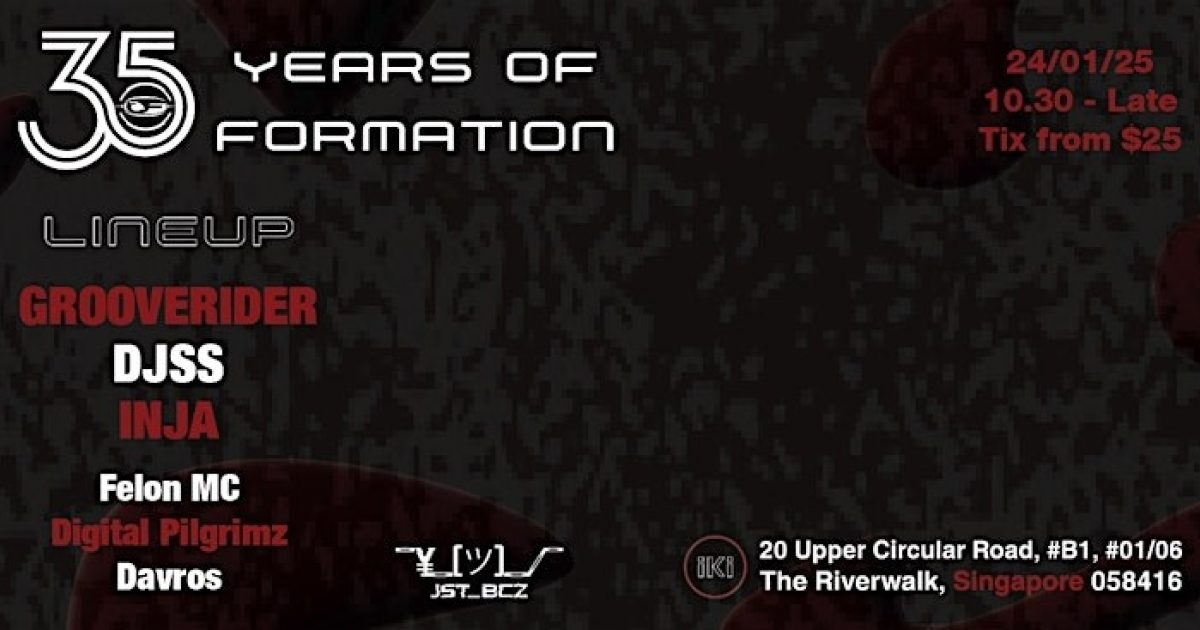 Grooverider, DJ SS, Inja - 35 Years of… | The Beat Singapore