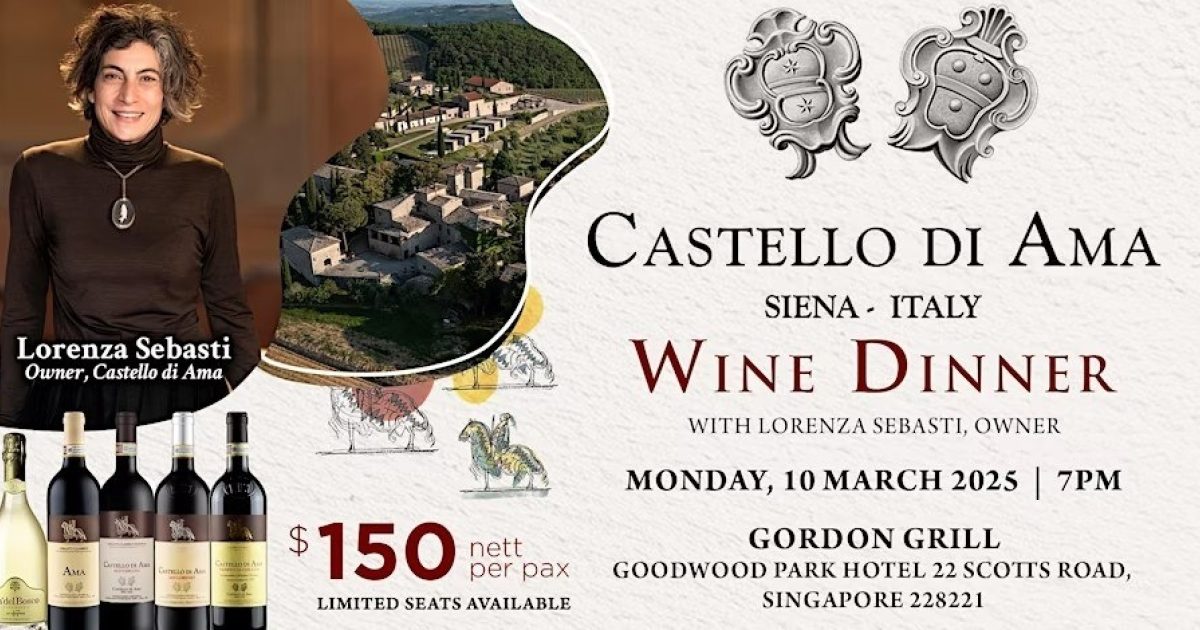 Castello di Ama Wine Dinner | The Beat Singapore