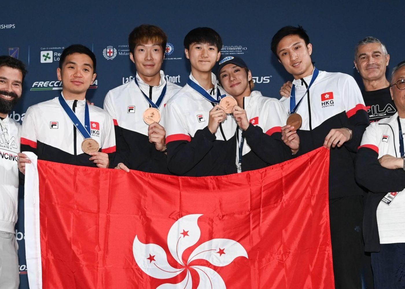HK Men’s Team Wins Bronze at 2023 Fencing World Championship