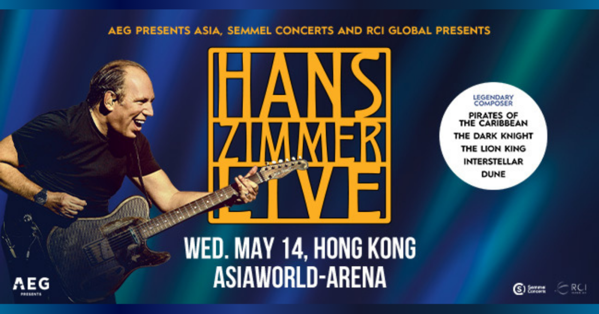 Composer Hans Zimmer to Perform in Hong Kong this May