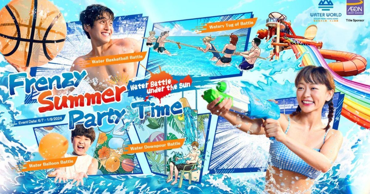 Join the Frenzy Summer Party Time at Water World Ocean Park!