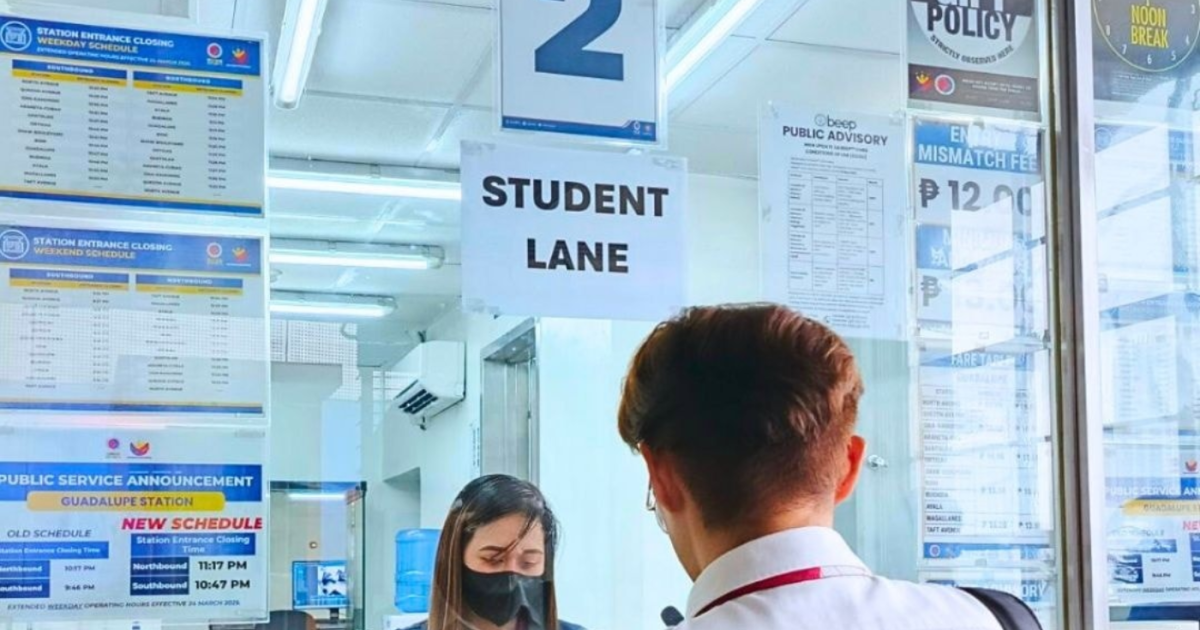 MRT-3 and LRT-2 Stations Now Have Designated Student Lanes