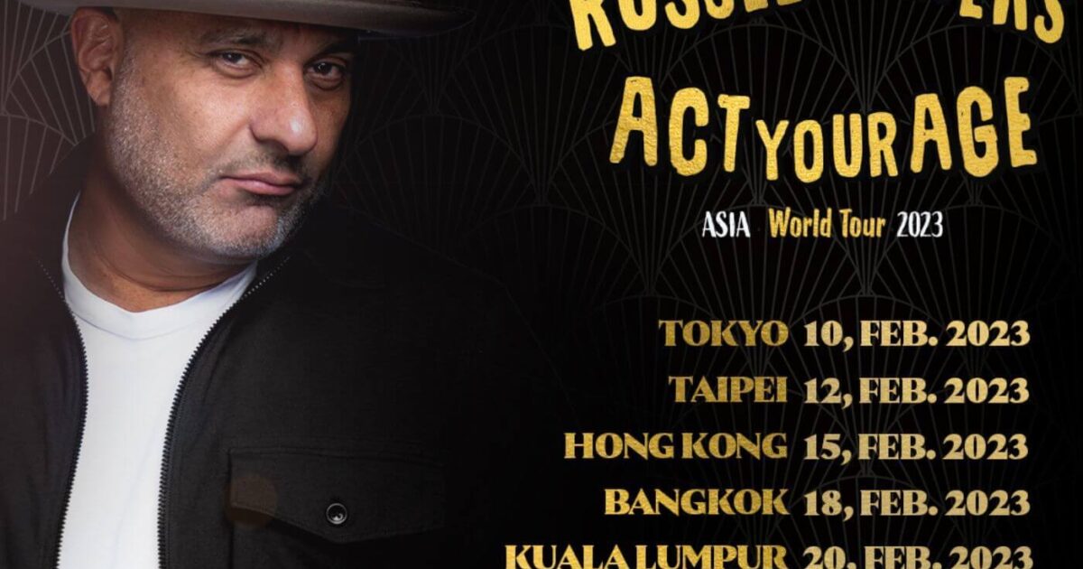 Russell Peters "Act Your Age" Tour Comes to Asia, Feb. 2023