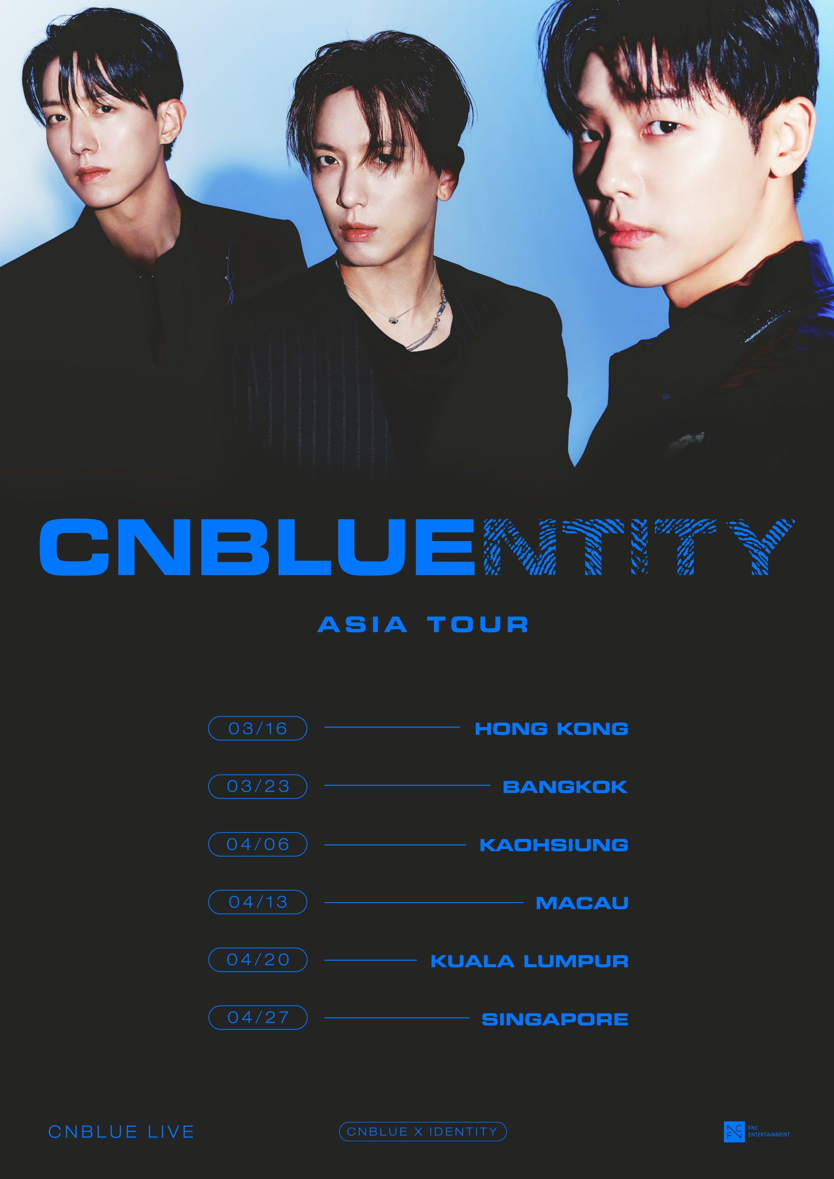 CNBLUE Announces Dates for 'CNBLUENTITY' Tour in Asia