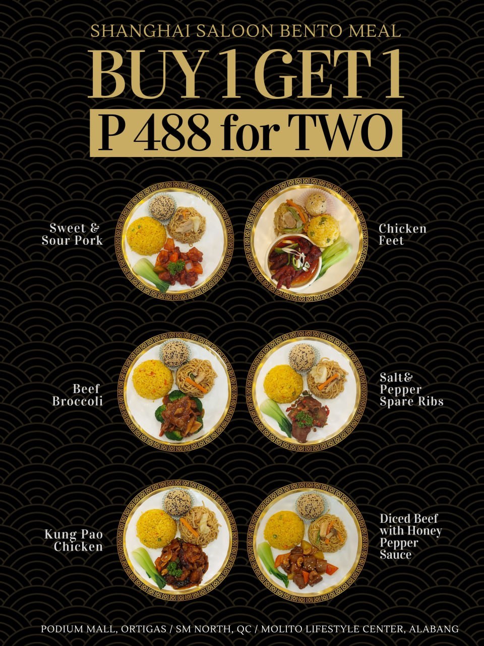 Shanghai Saloon: Buy 1 Take 1 Bento Meal… | The Beat Manila