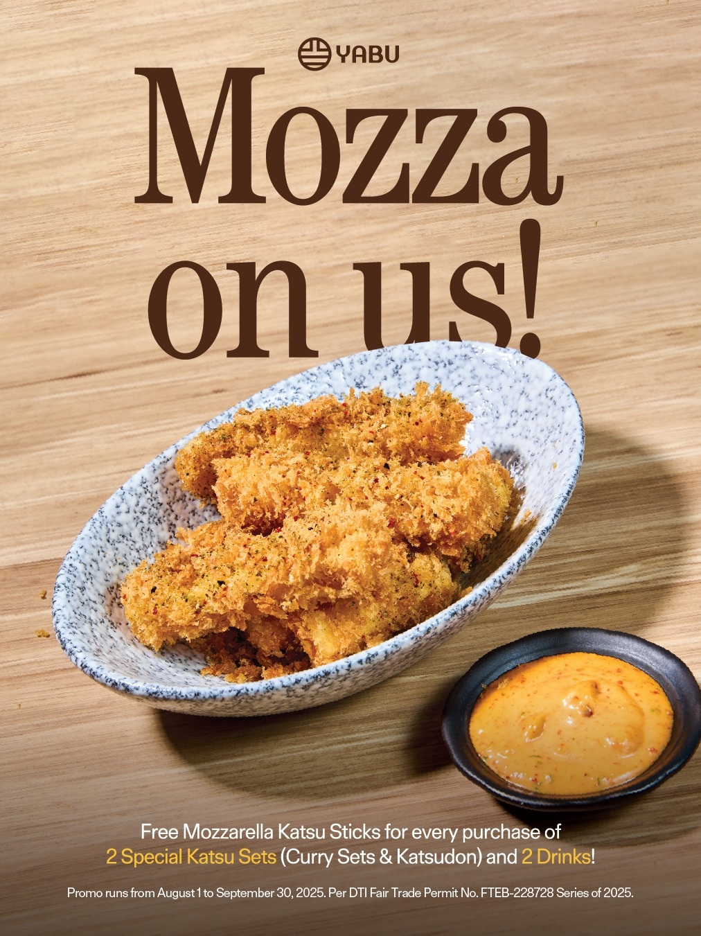 Yabu House of Katsu - Free Mozzarella… | The Beat Manila