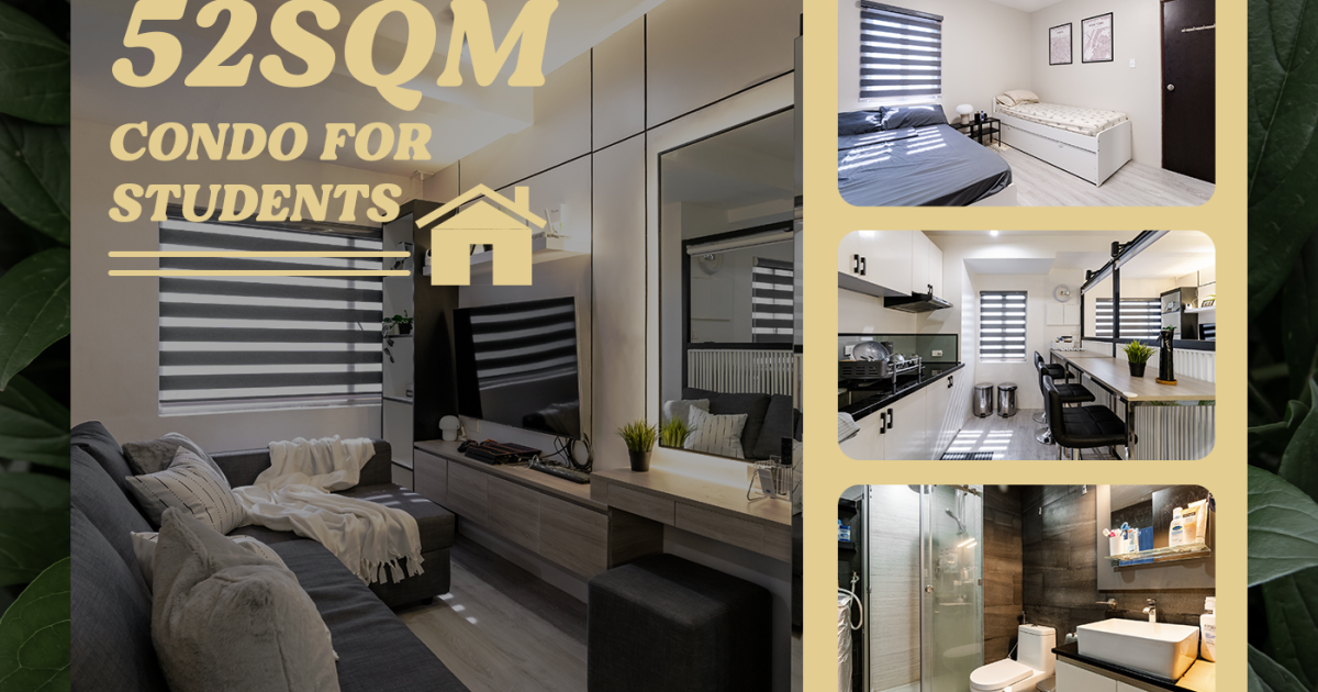 Modern-Minimalist 52sqm Condo in Manila For Students
