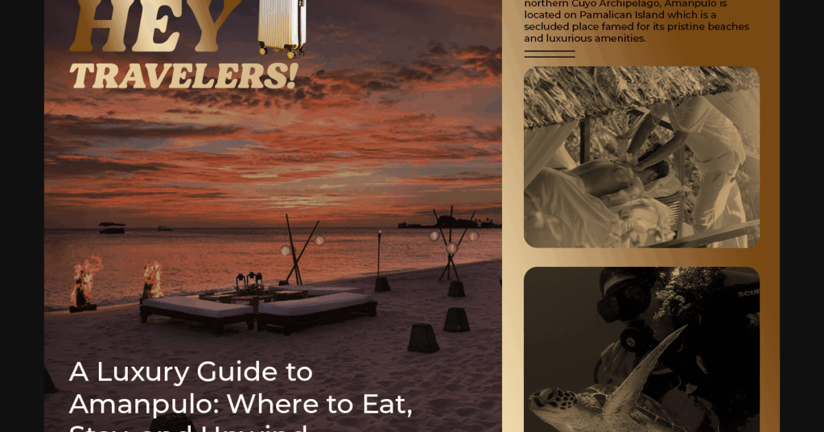 Where to Eat, Stay, and Unwind in Amanpulo