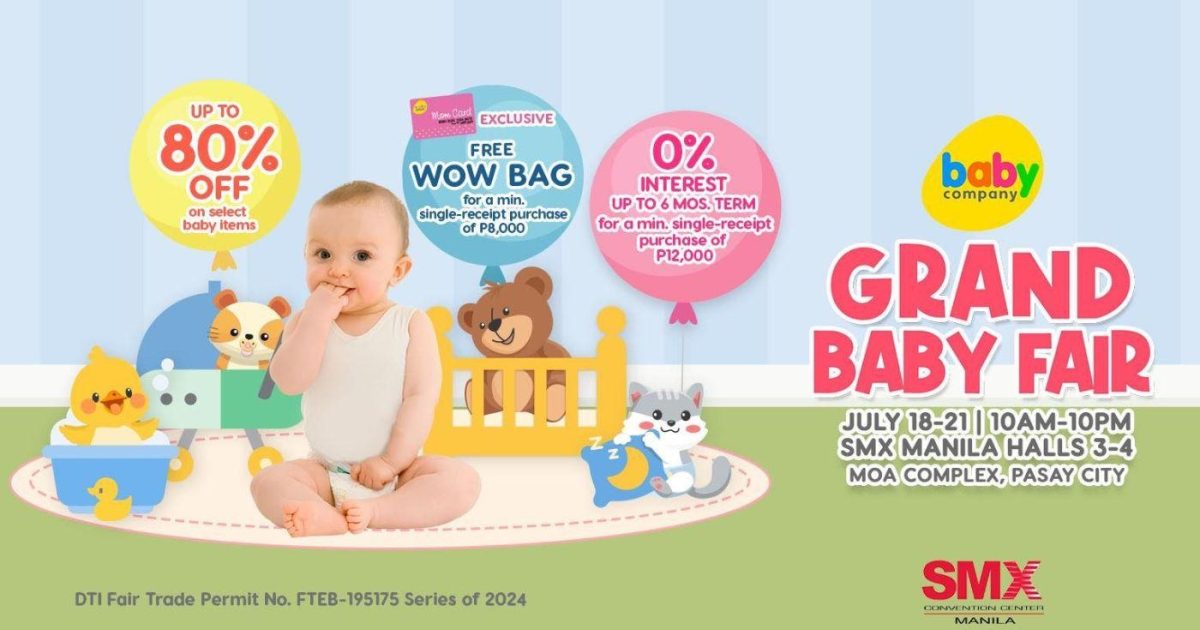 Score Up to 80% Off on Baby Stuff at The Grand Baby Fair
