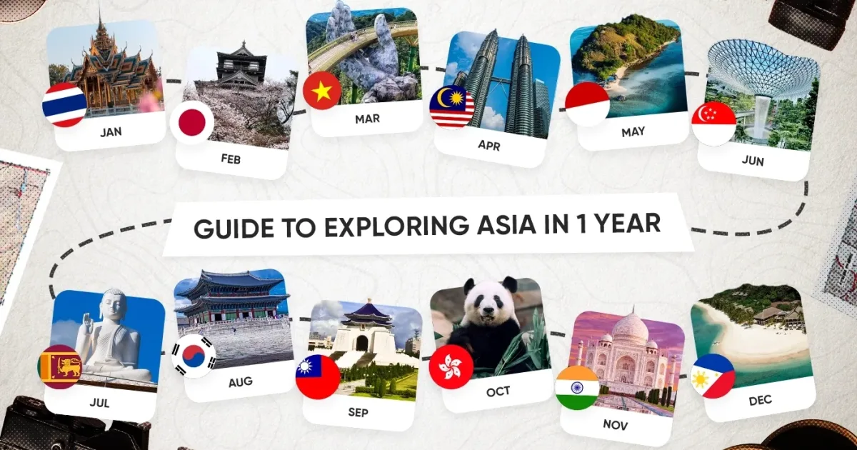 Best Asian Countries to Visit for Every Month of the Year