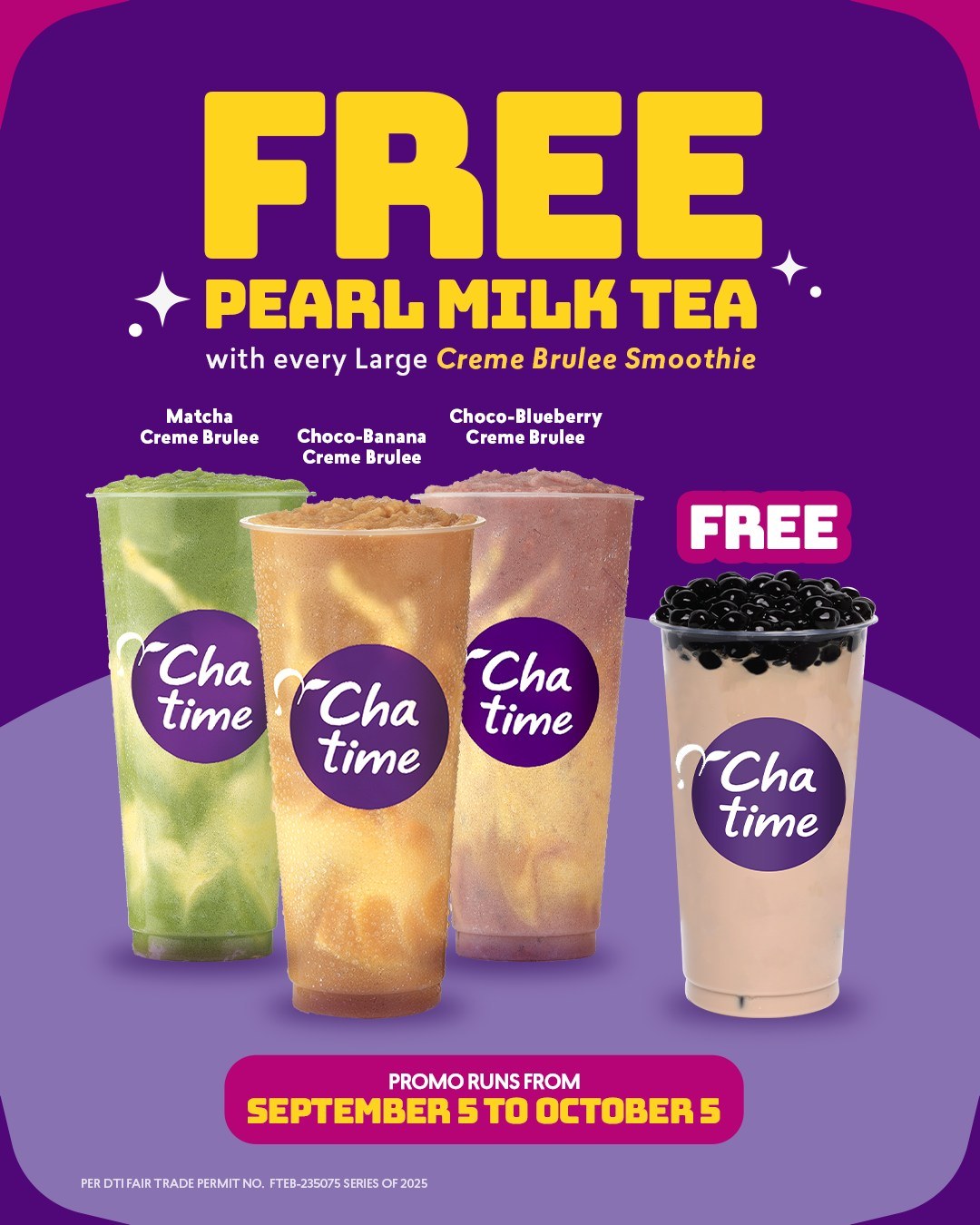 Chatime Philippines - FREE PEARL MILK TEA | The Beat Manila