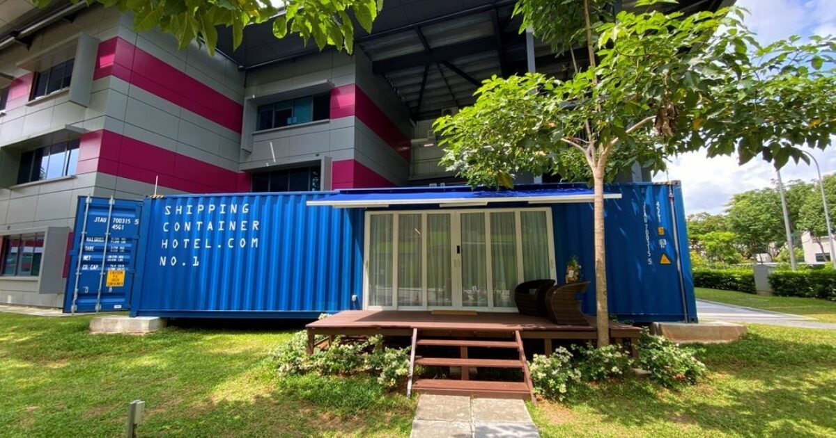 Shipping Container Turned Hotel Makes Staycation Sustainable