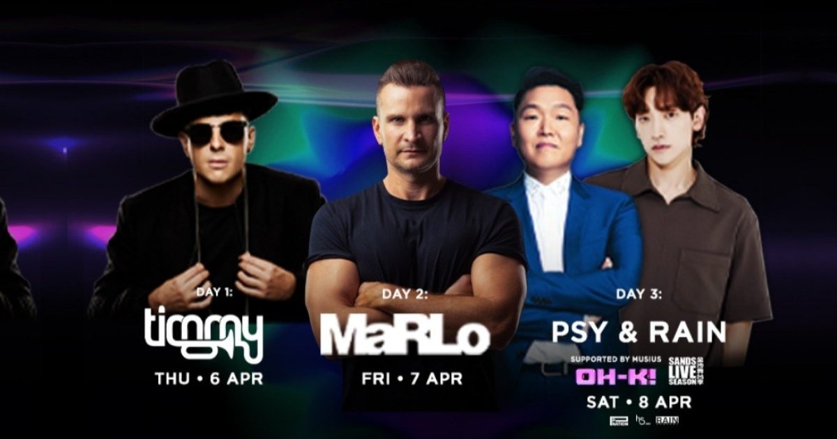 Psy, Rain, Marlo to Perform at Marquee SG’s 4th Anniversary